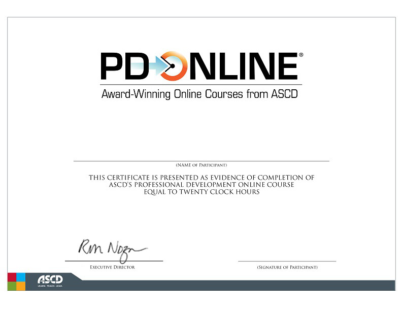 Certificate of Completion